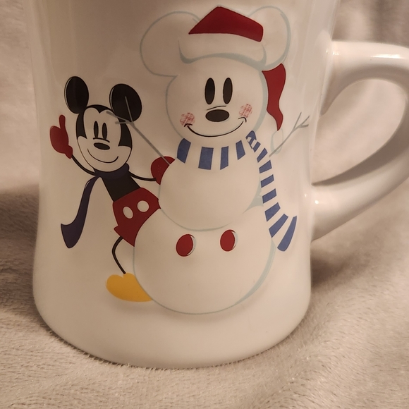 Disney | Dining | Disney Mickey Mouse And Mickey Snowman Winter Holiday Christmas Mug Cup | Poshmark